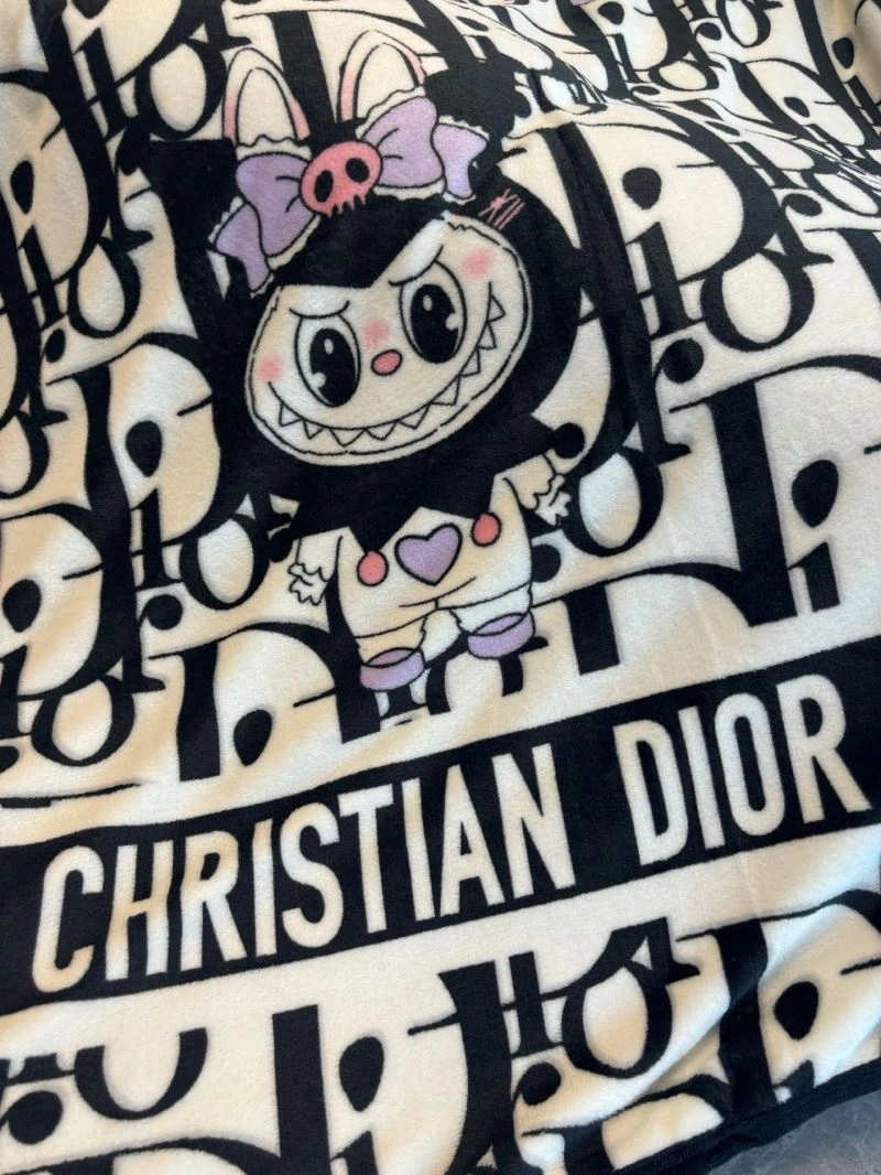 Brand-authenticated Christian Dior Blanket
