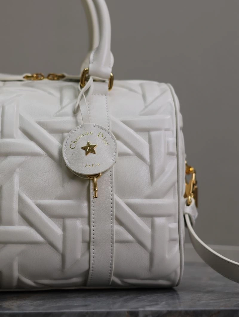 Brand-authenticated Christian Dior Boston Bags
