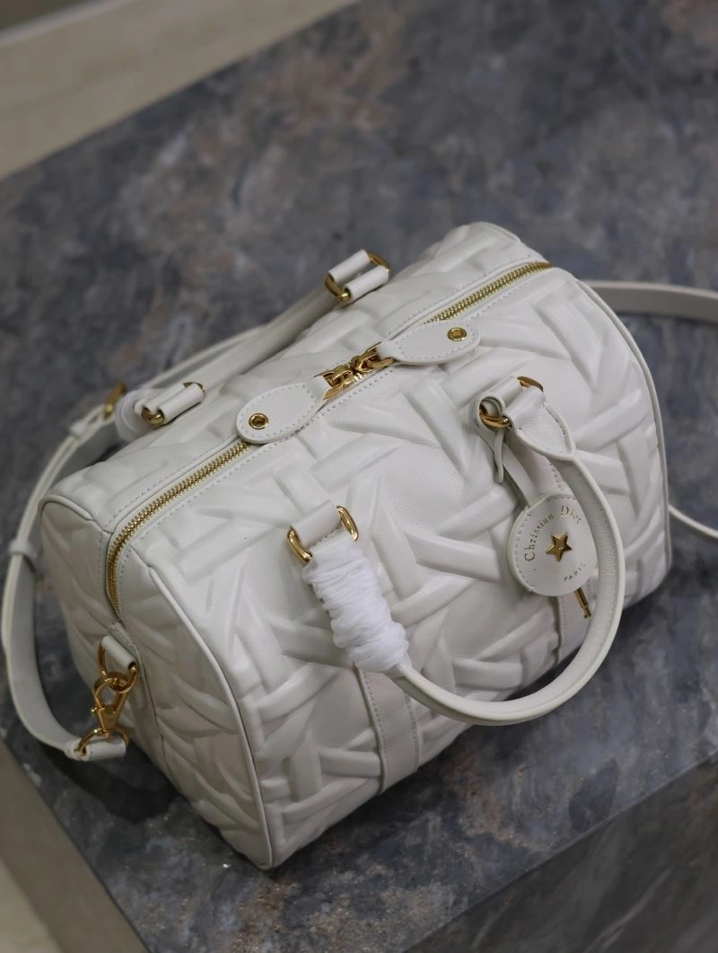Brand-authenticated Christian Dior Boston Bags