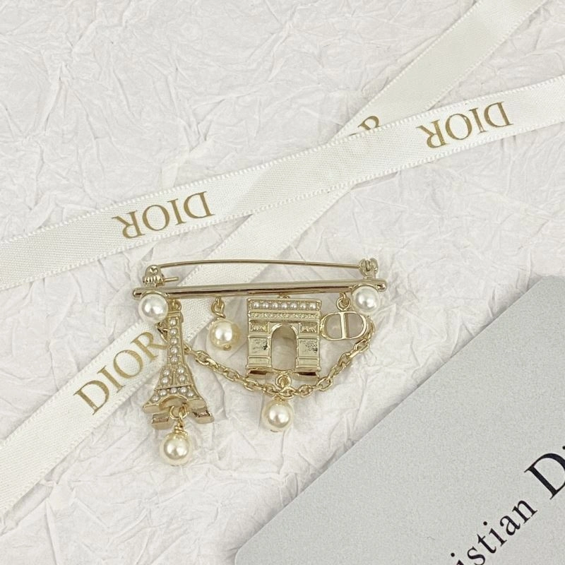 Indistinguishable Christian Dior Brooches