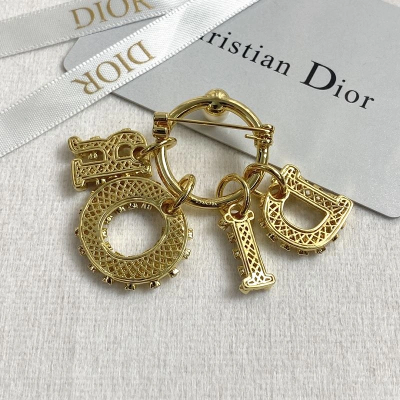 Brand-authenticated Christian Dior Brooches