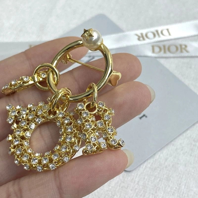 Brand-authenticated Christian Dior Brooches