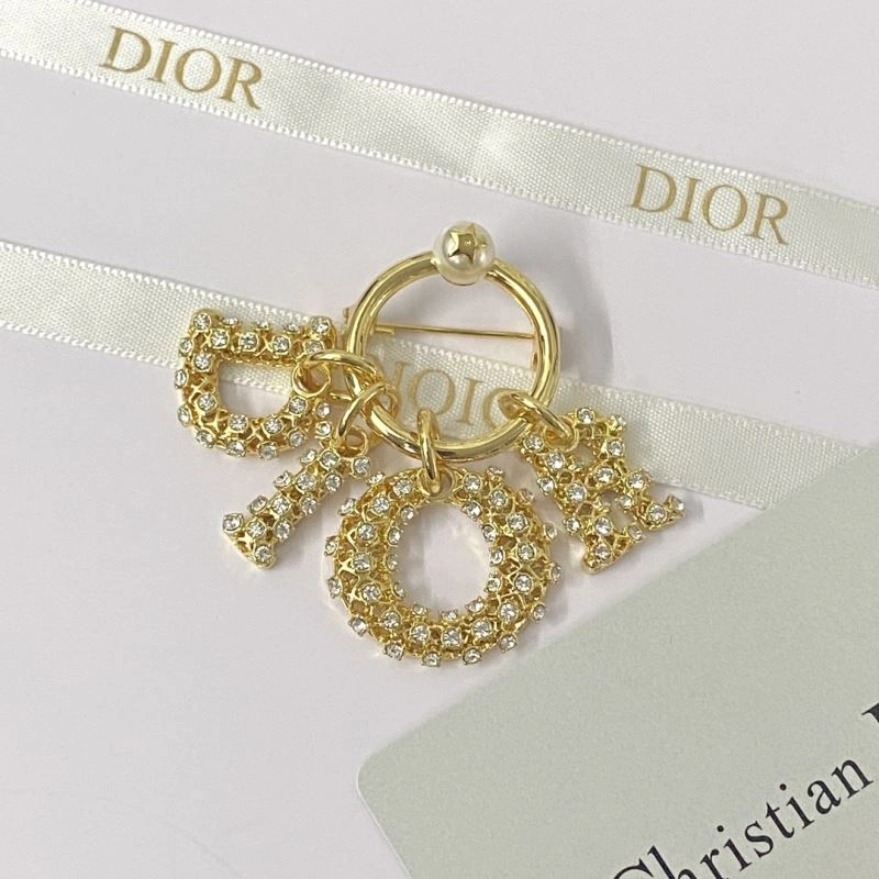 Brand-authenticated Christian Dior Brooches