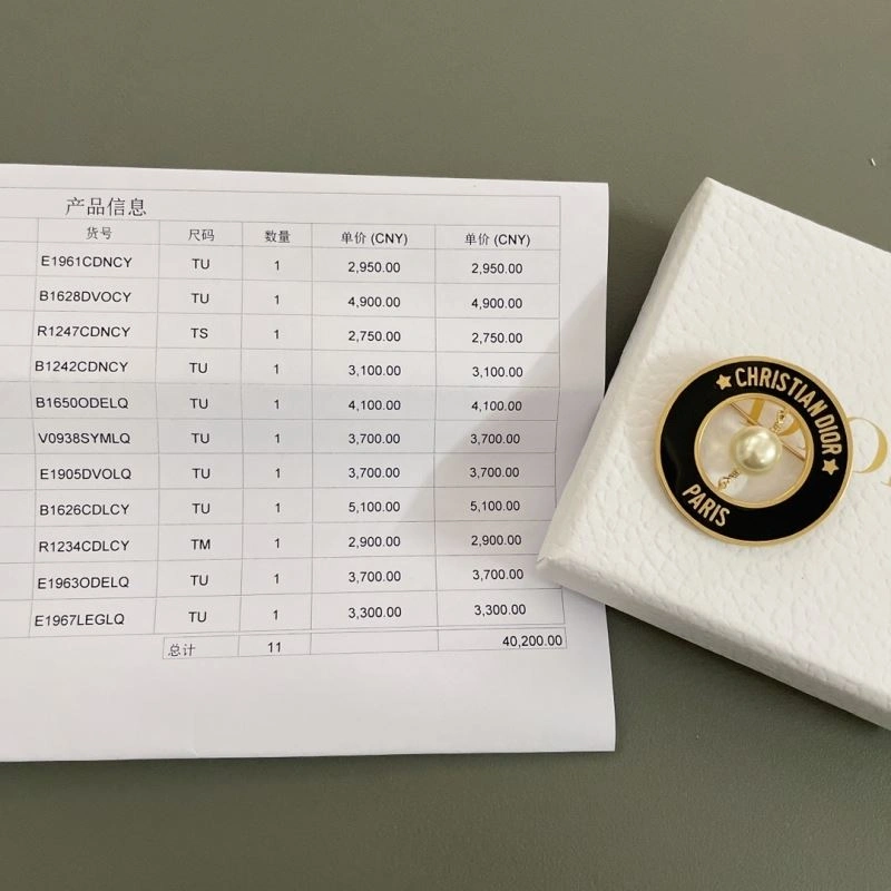 Genuine Christian Dior Brooches