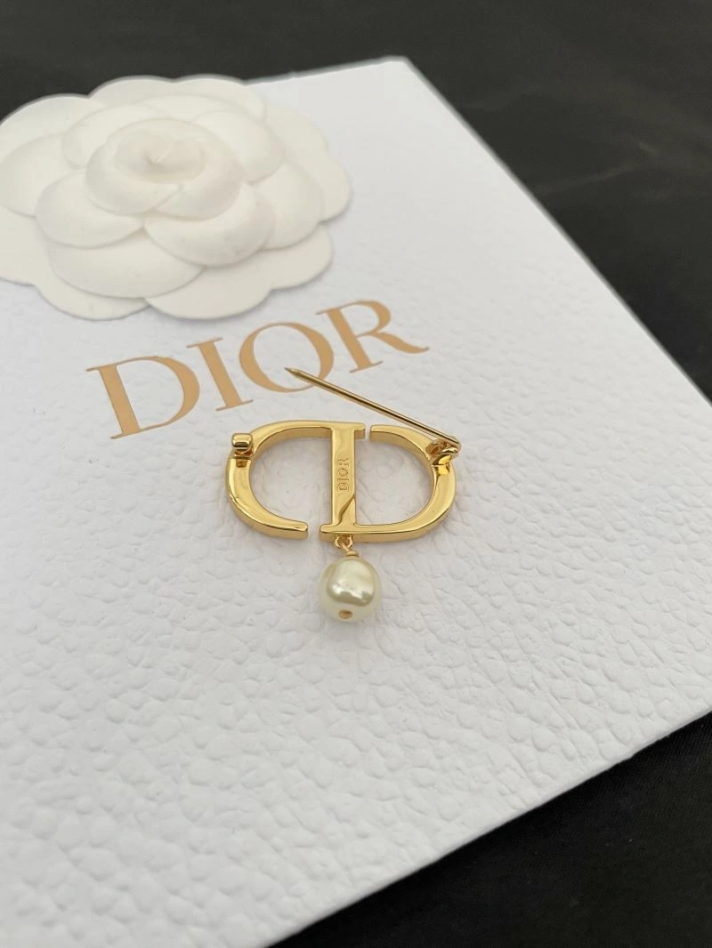 Brand-authenticated Christian Dior Brooches