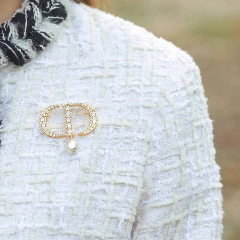 Brand-authenticated Christian Dior Brooches