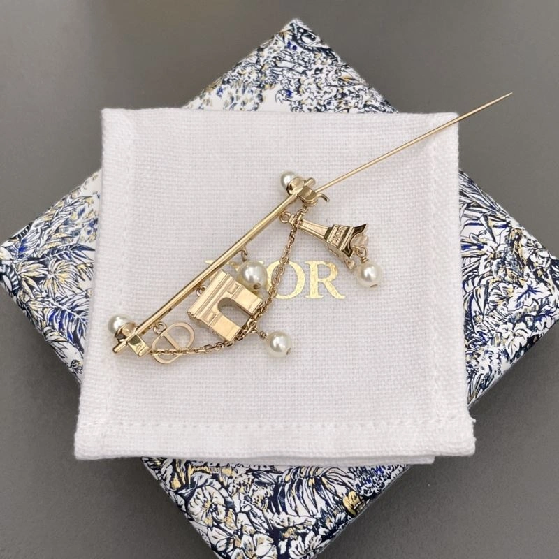 Indistinguishable Christian Dior Brooches