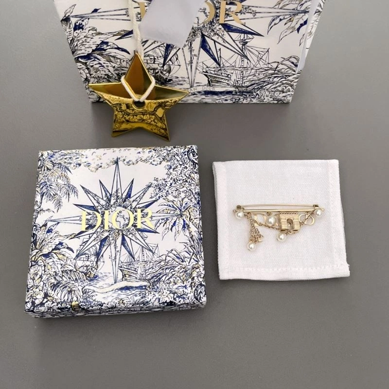 Indistinguishable Christian Dior Brooches