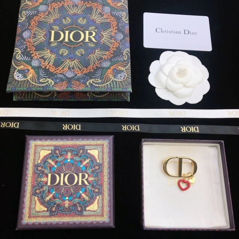 Brand-authenticated Christian Dior Brooches