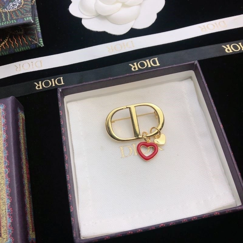 Brand-authenticated Christian Dior Brooches