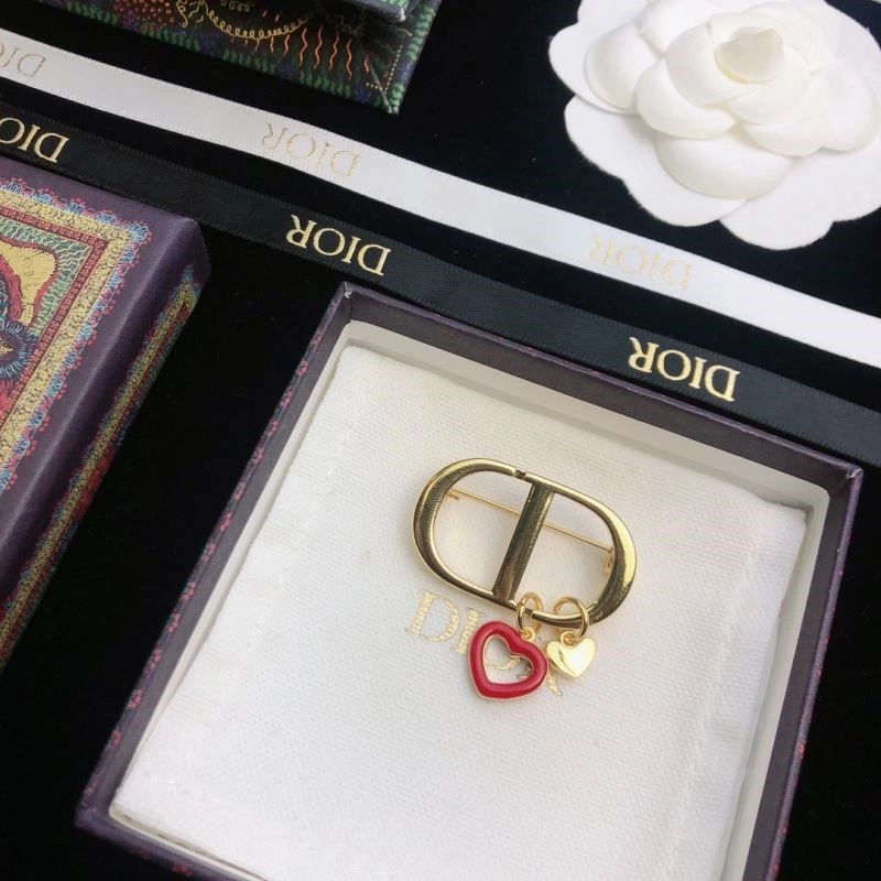 Brand-authenticated Christian Dior Brooches
