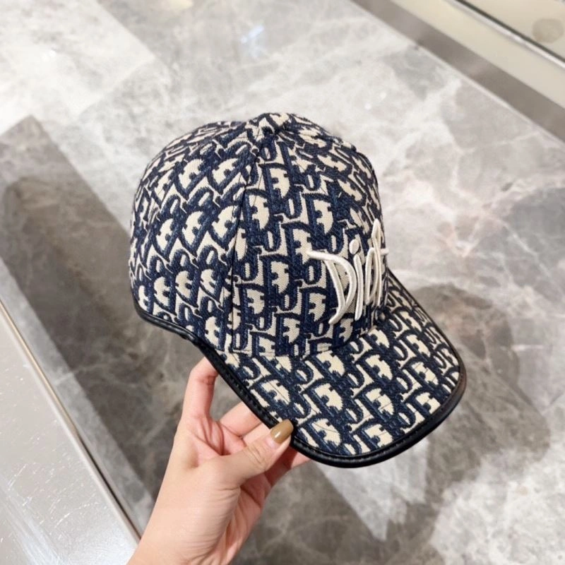 Brand-authenticated Christian Dior Caps