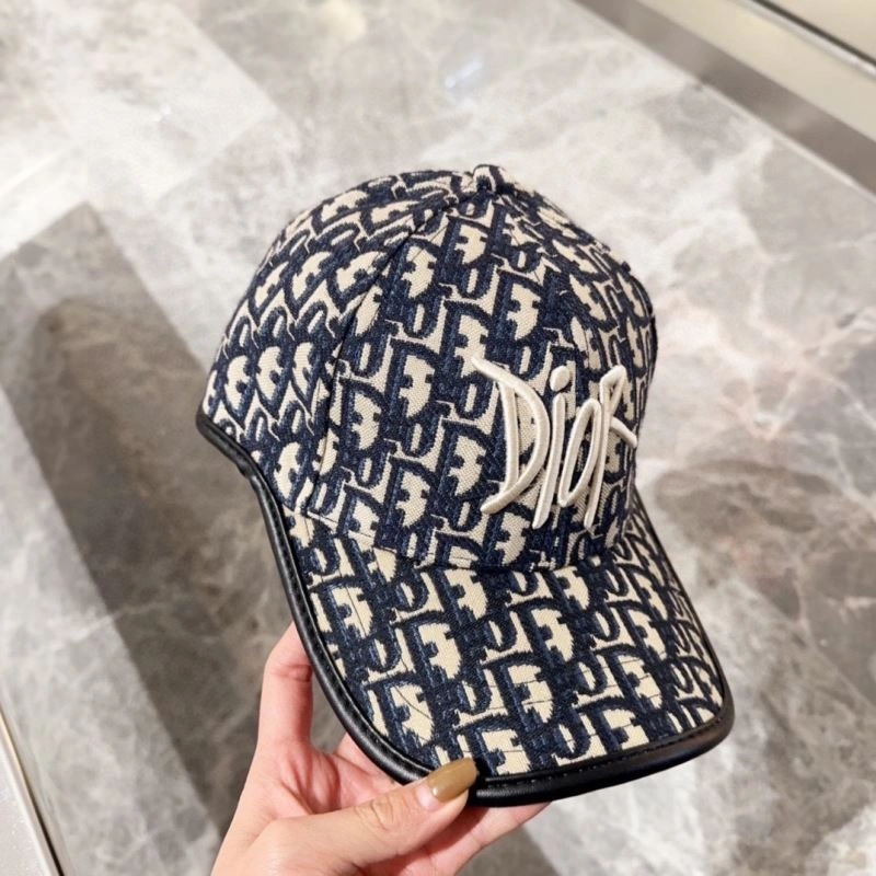 Brand-authenticated Christian Dior Caps