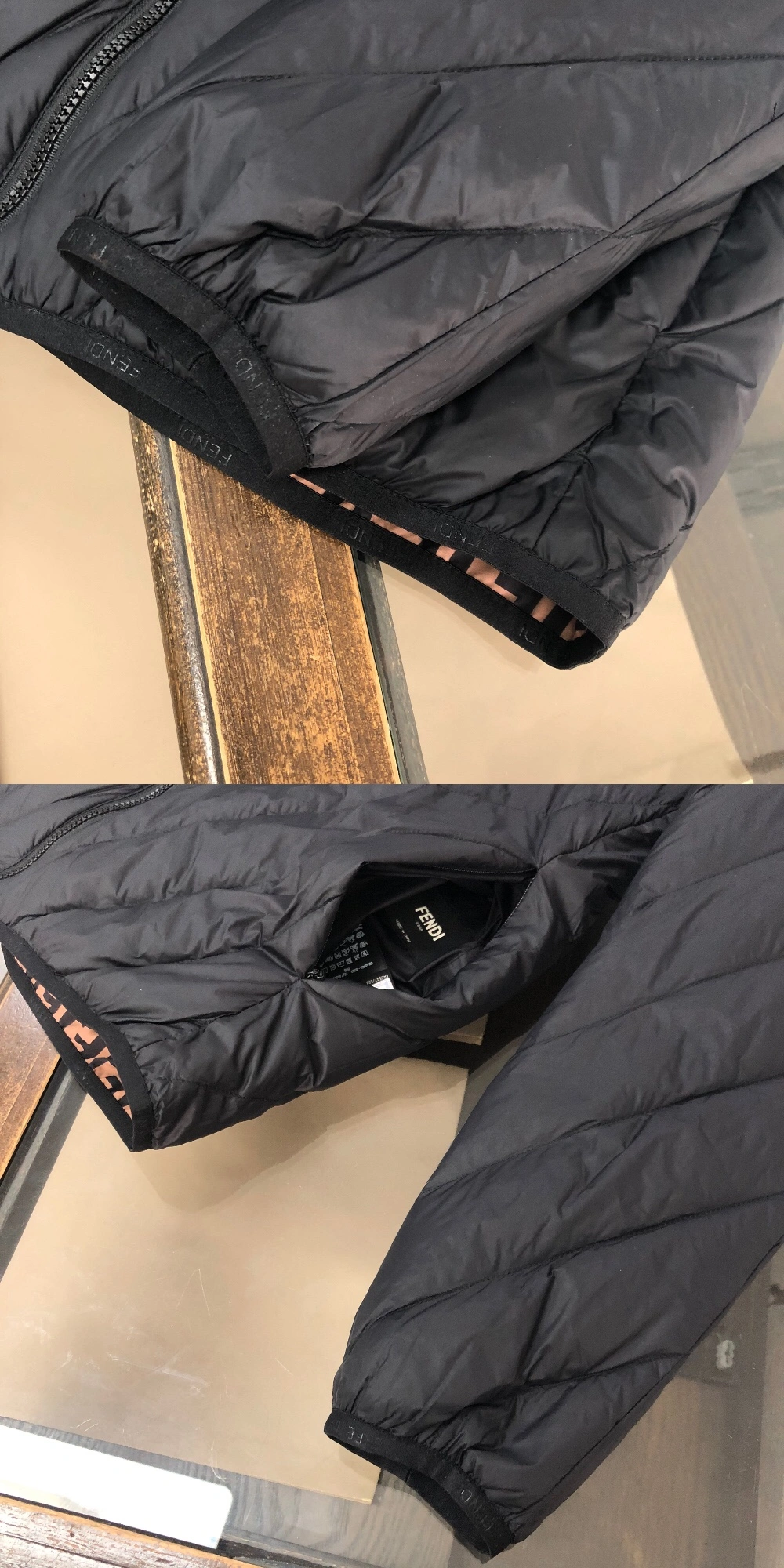Brand-authenticated Christian Dior Down Jackets