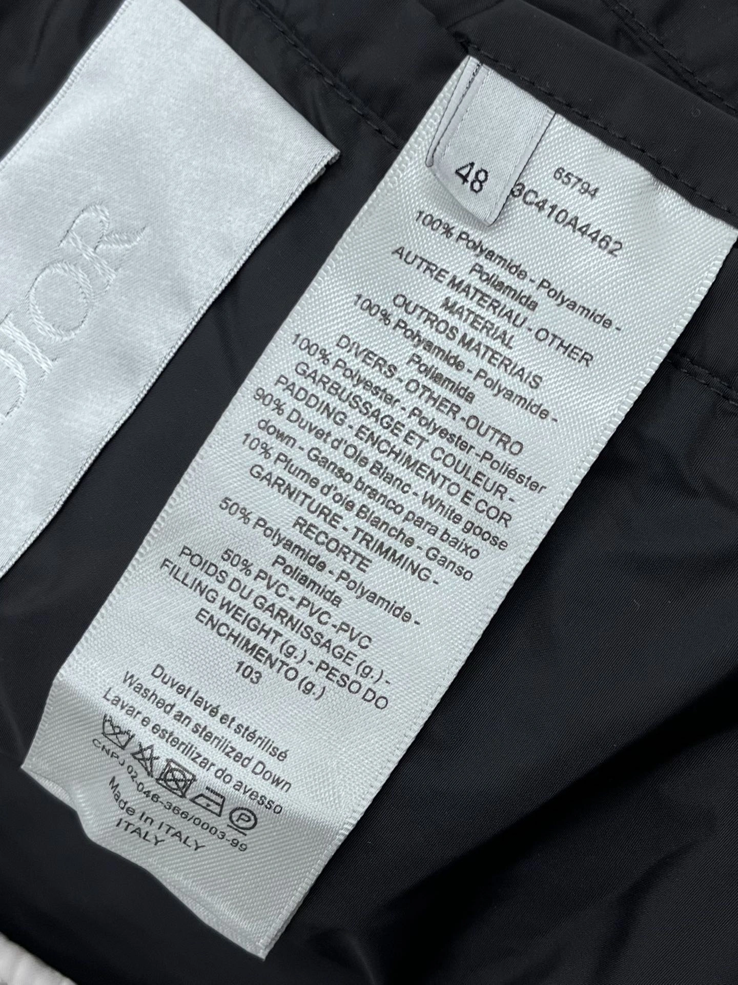 Original Christian Dior Down Jackets