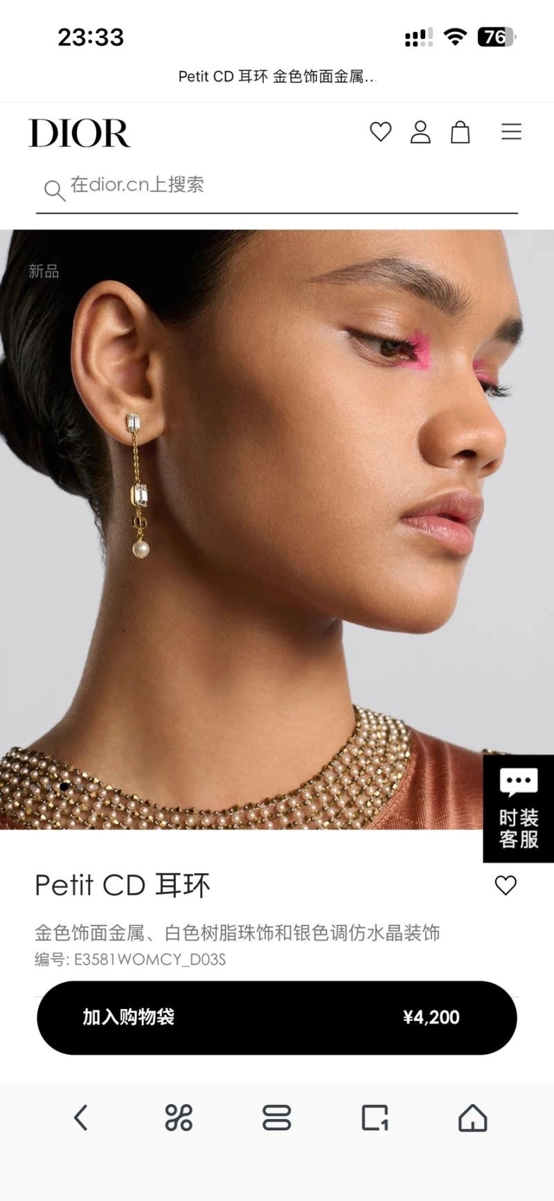 Mirror quality Christian Dior Earrings