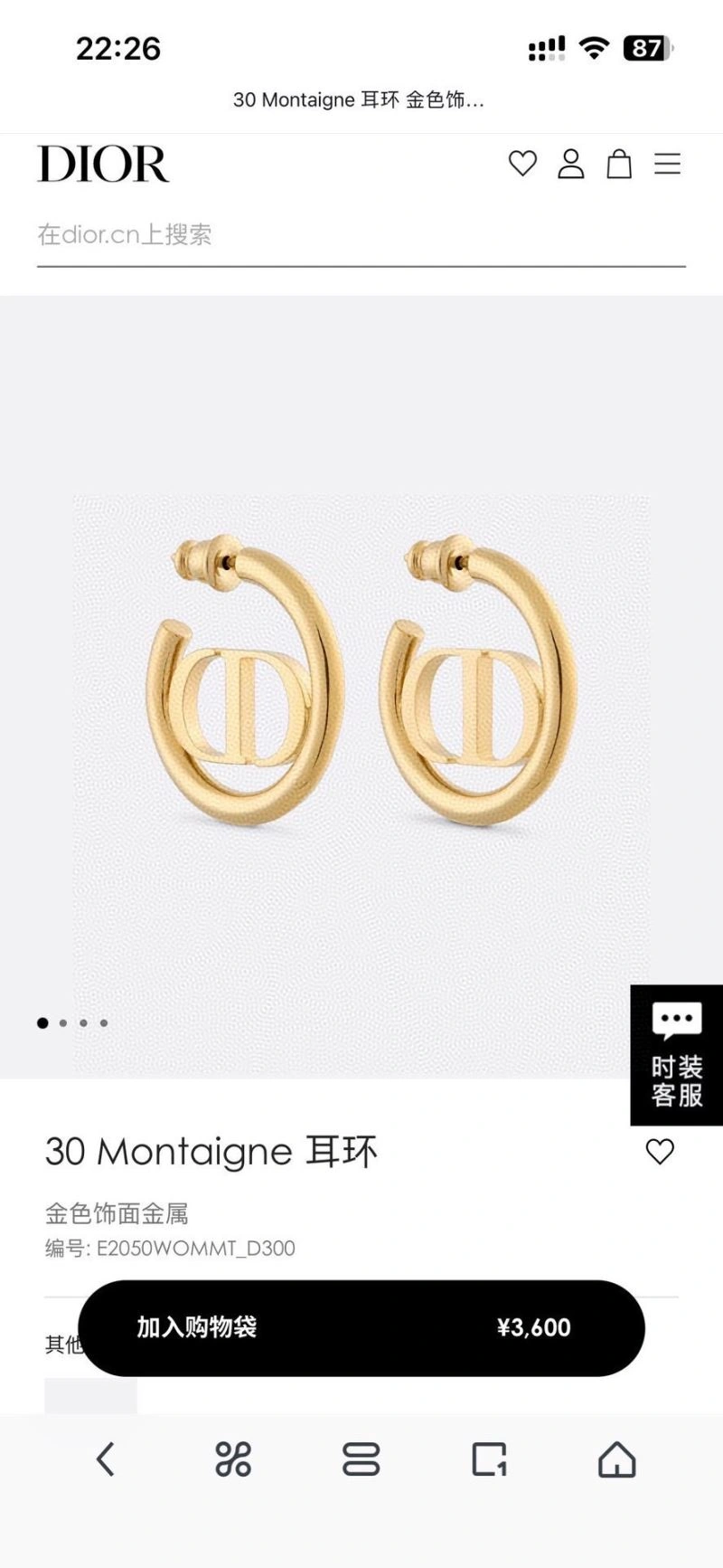 Reasonably priced Christian Dior Earrings