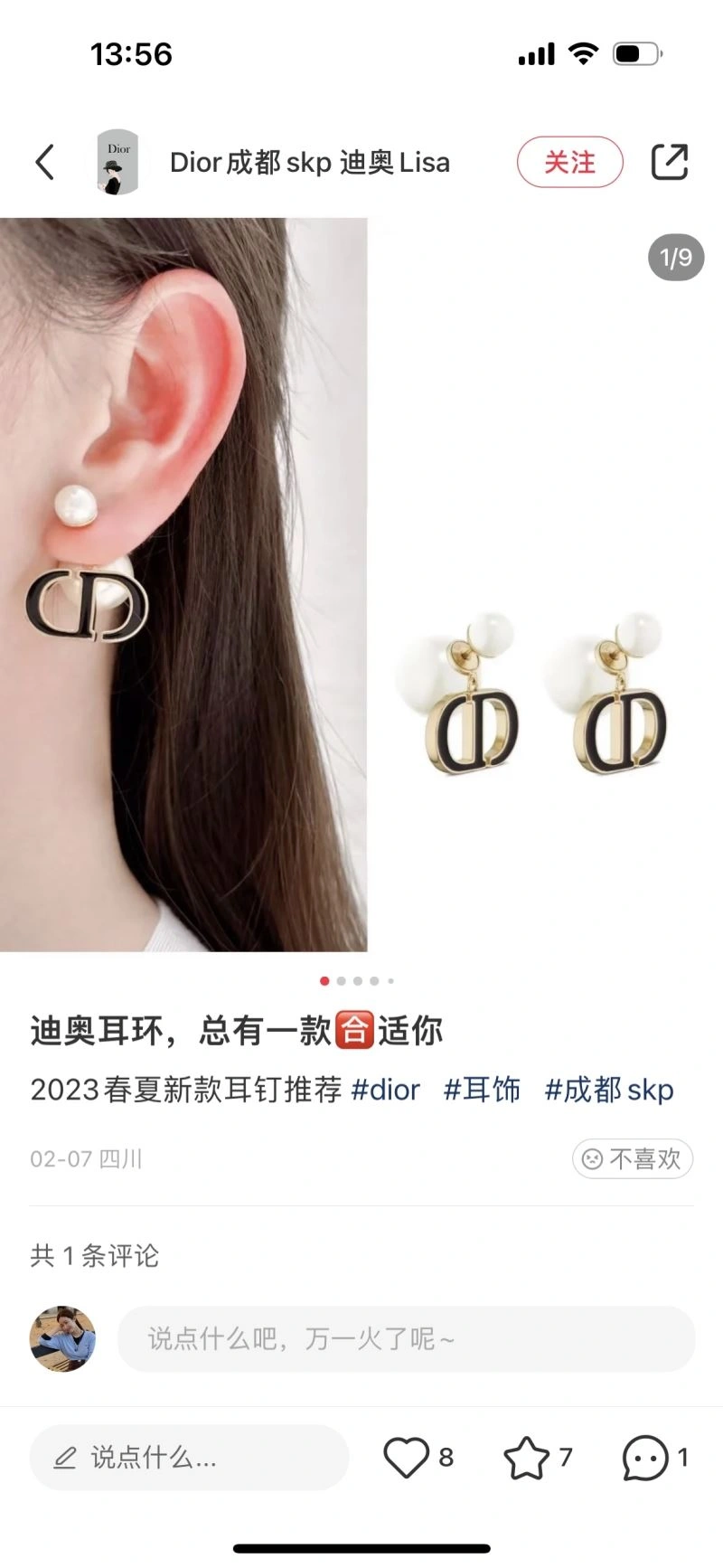 Budget-friendly Christian Dior Earrings