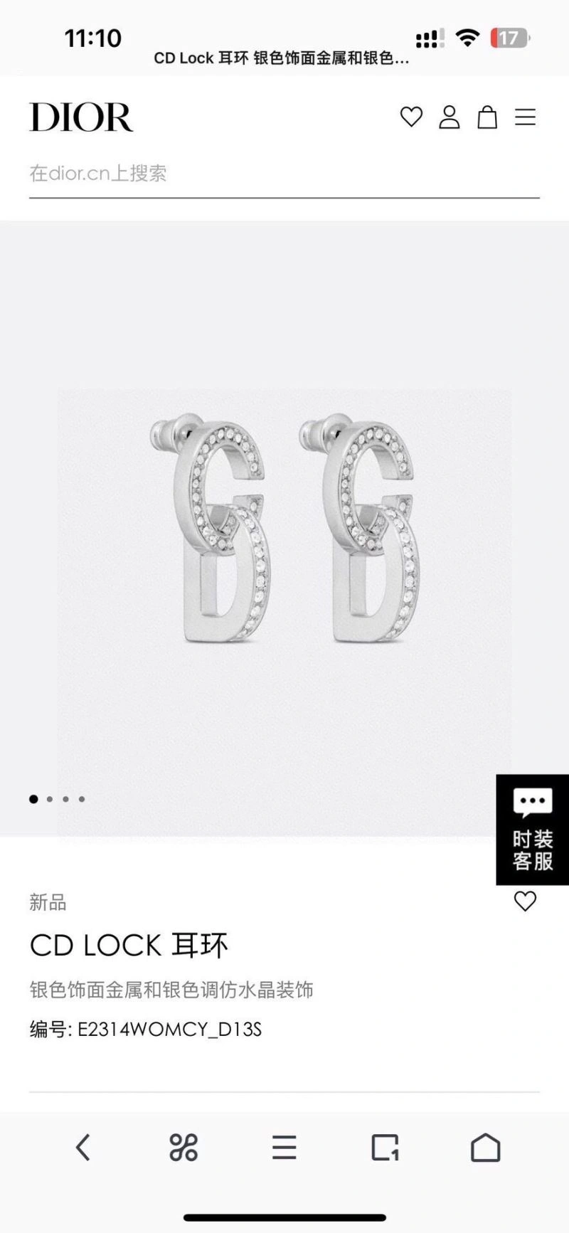 Economical Christian Dior Earrings