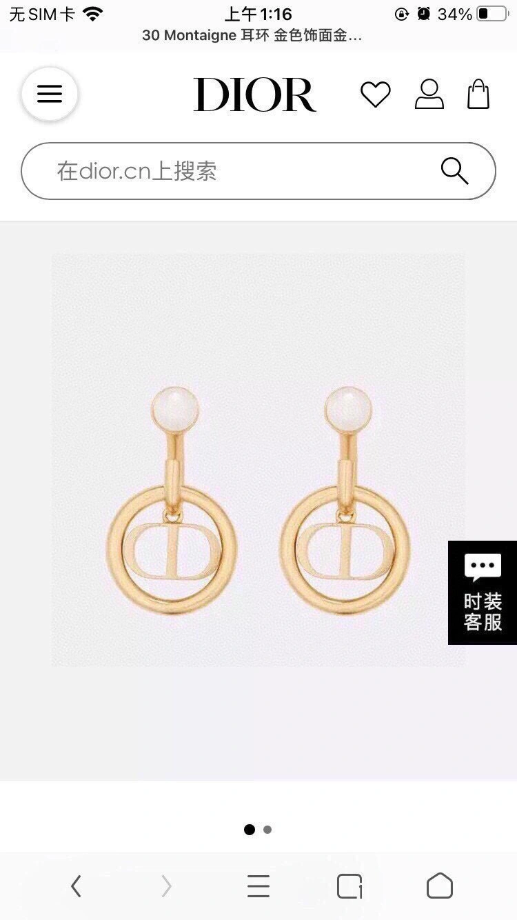 Indistinguishable Christian Dior Earrings