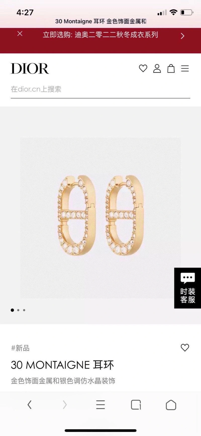 Discounted Christian Dior Earrings
