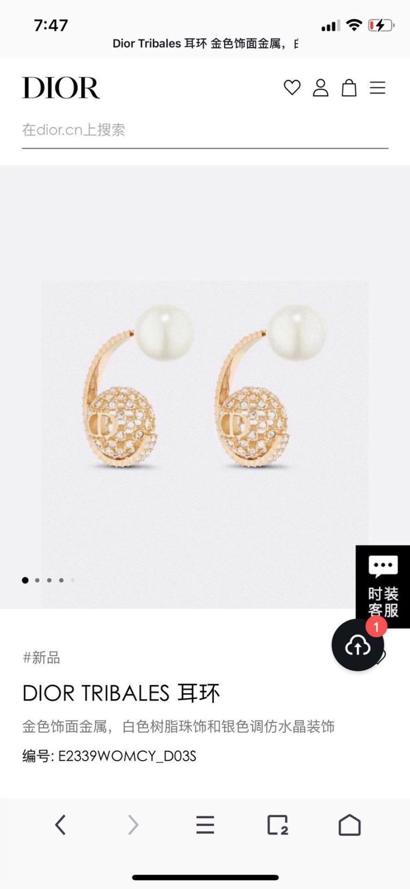 Low-cost Christian Dior Earrings