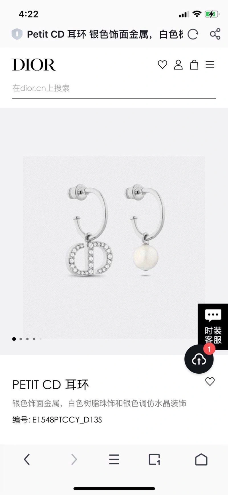 Official Christian Dior Earrings
