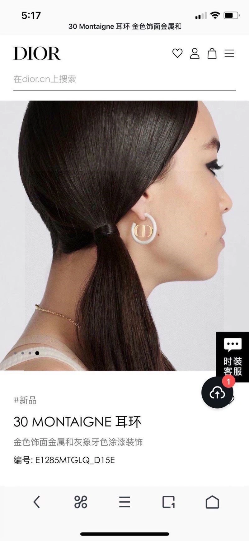 Brand-authenticated Christian Dior Earrings