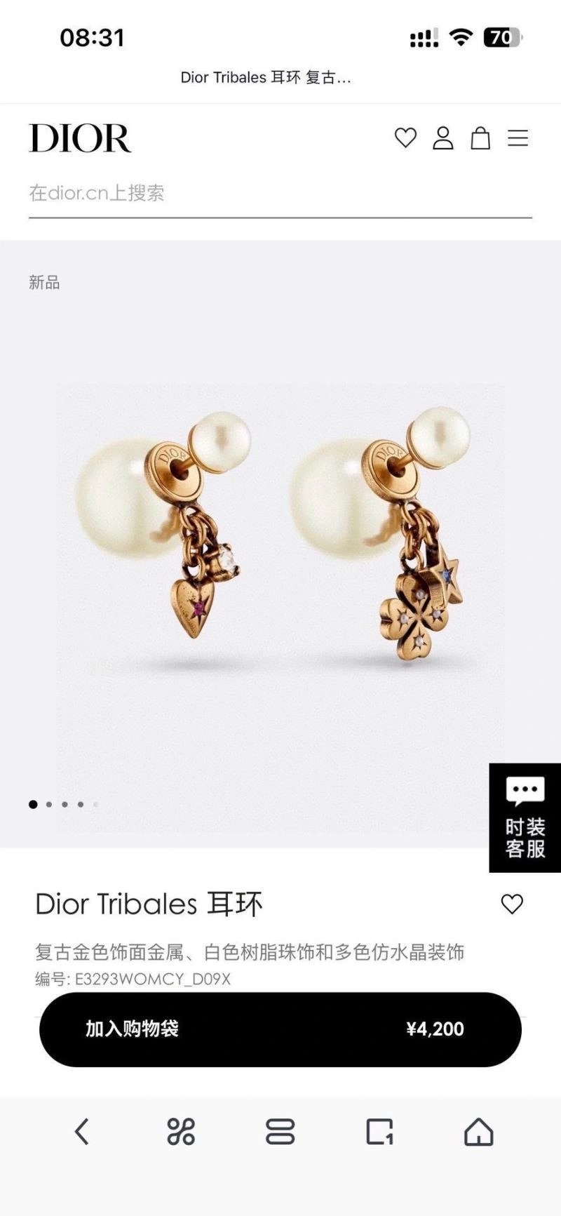 Top match Christian Dior Earrings