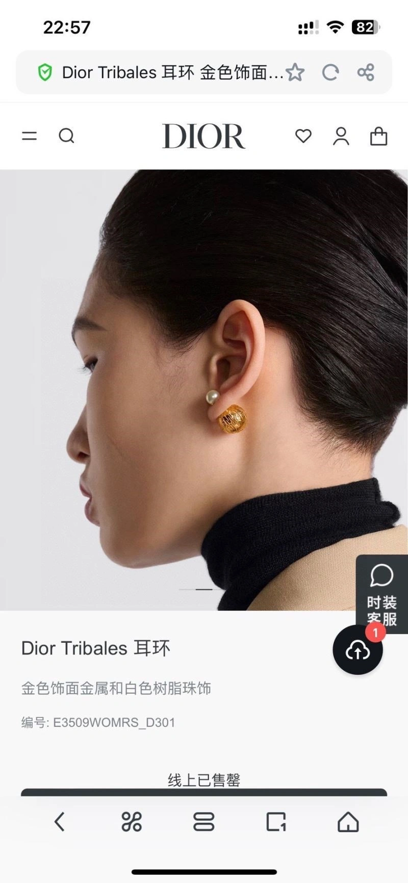 Budget-friendly Christian Dior Earrings