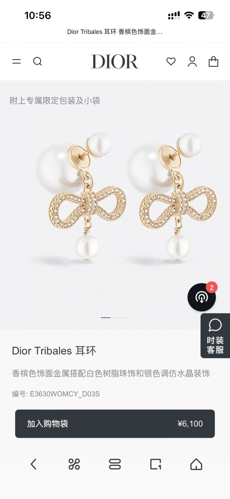 Cut-rate Christian Dior Earrings
