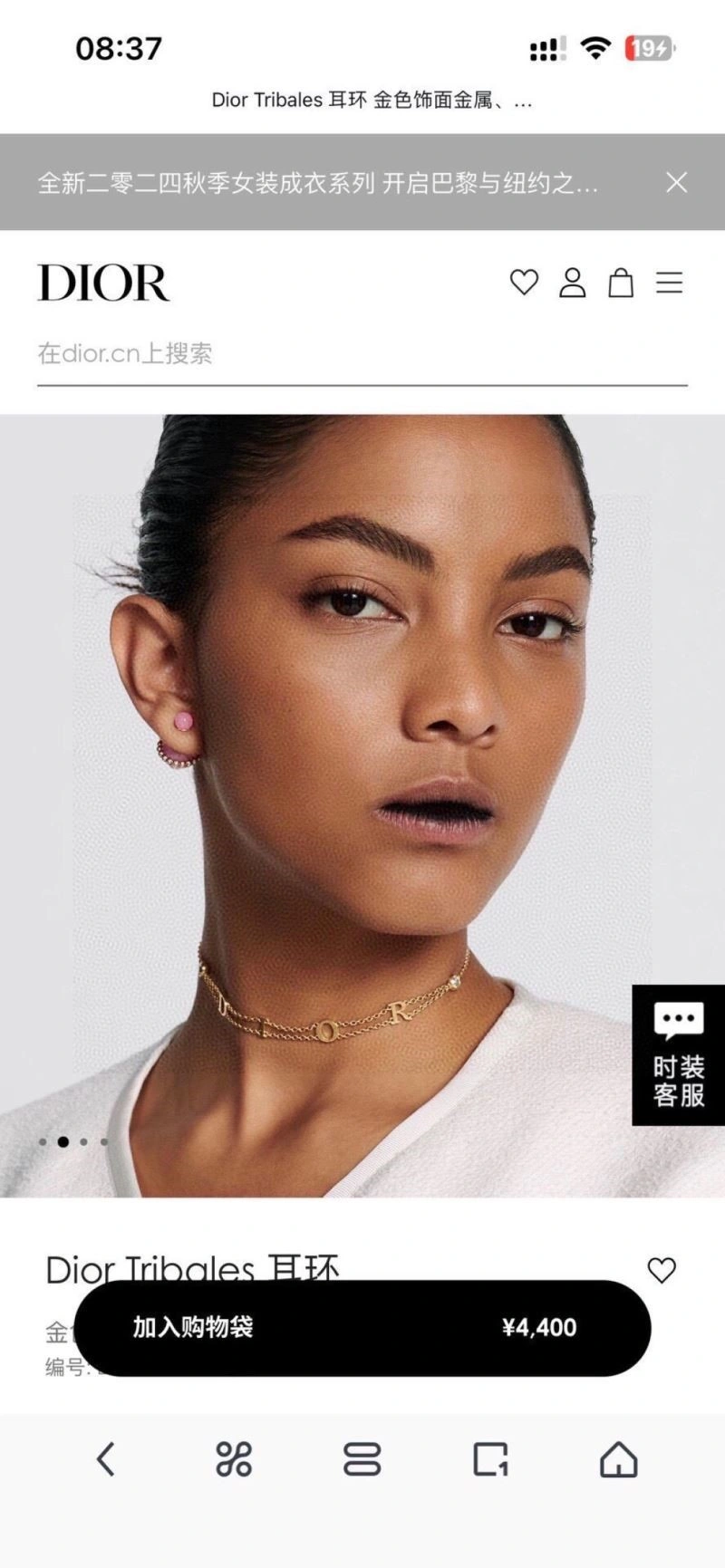Brand-authenticated Christian Dior Earrings