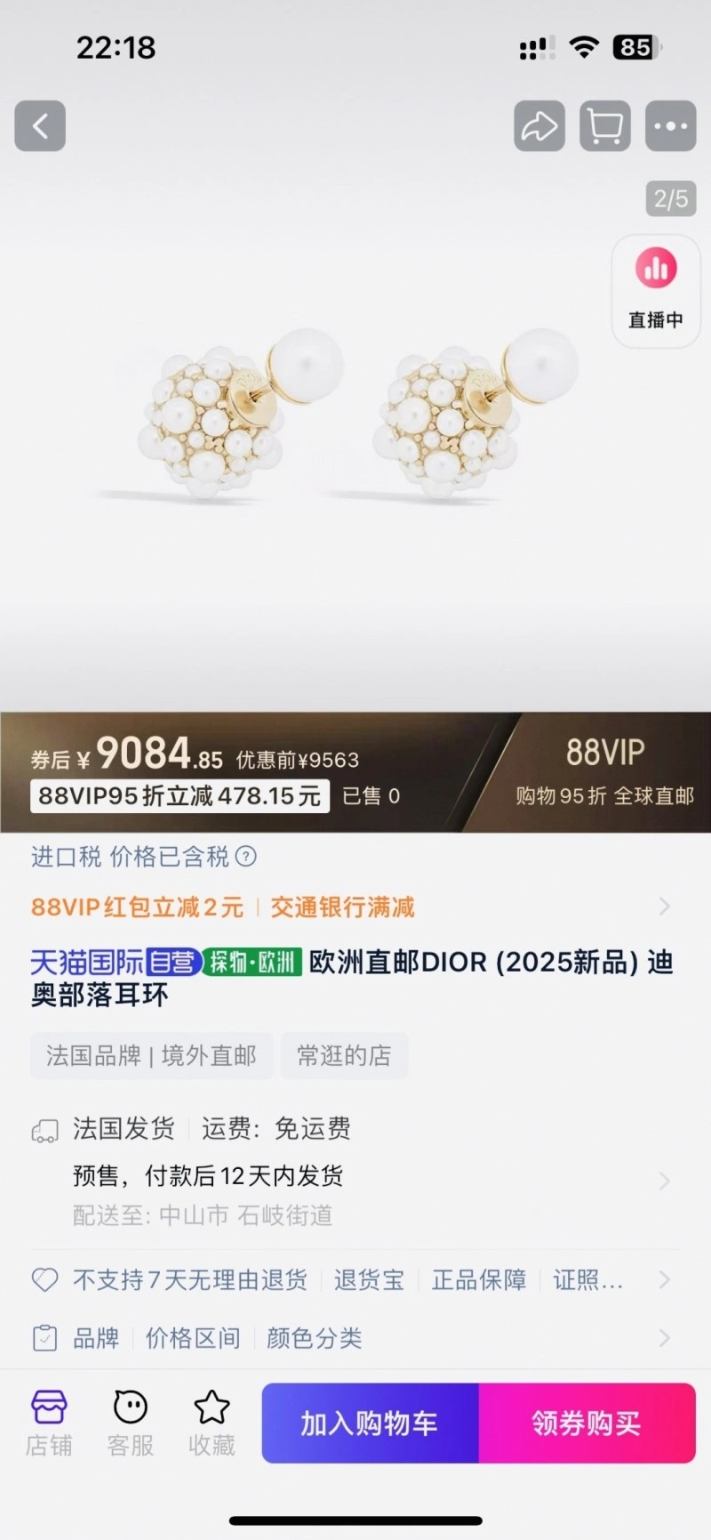 Christian Dior Earrings