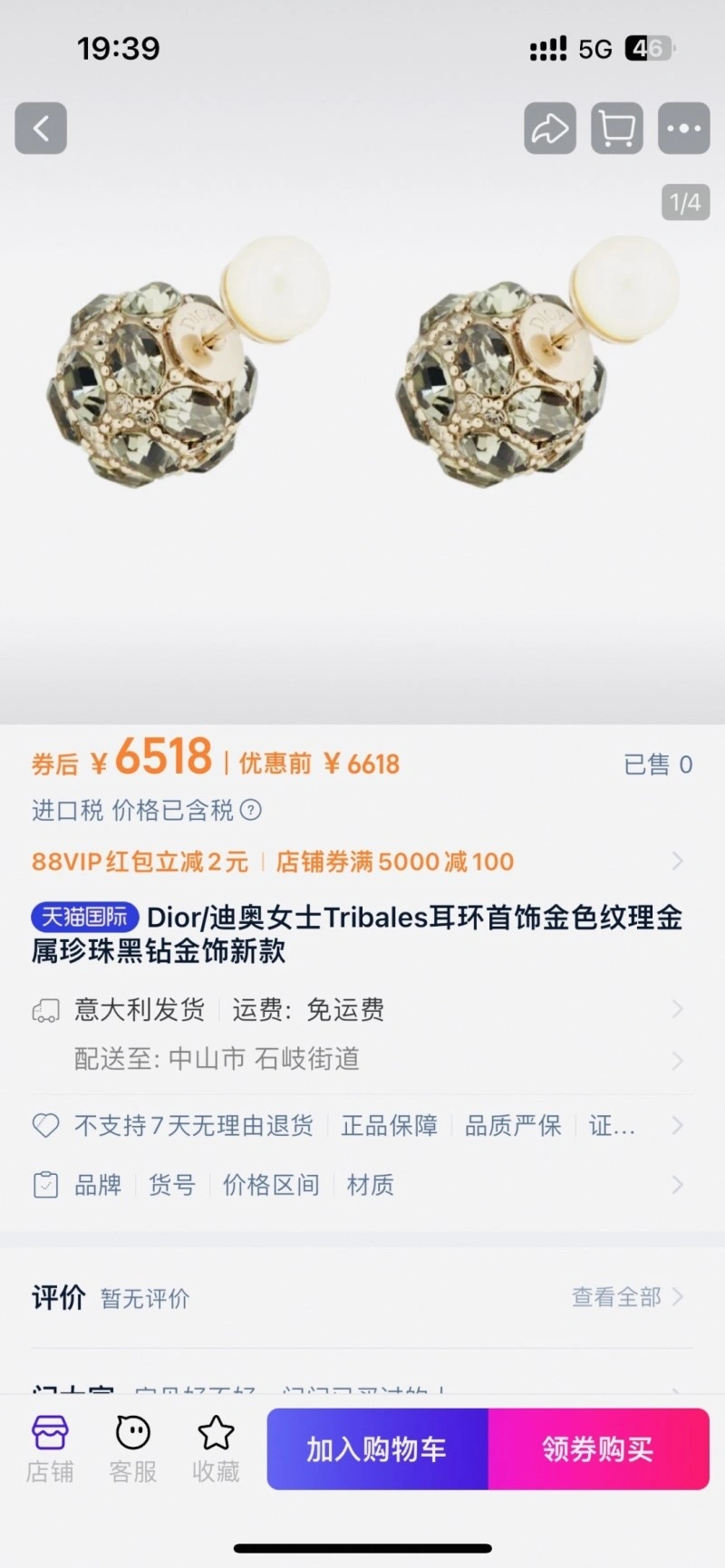 Christian Dior Earrings