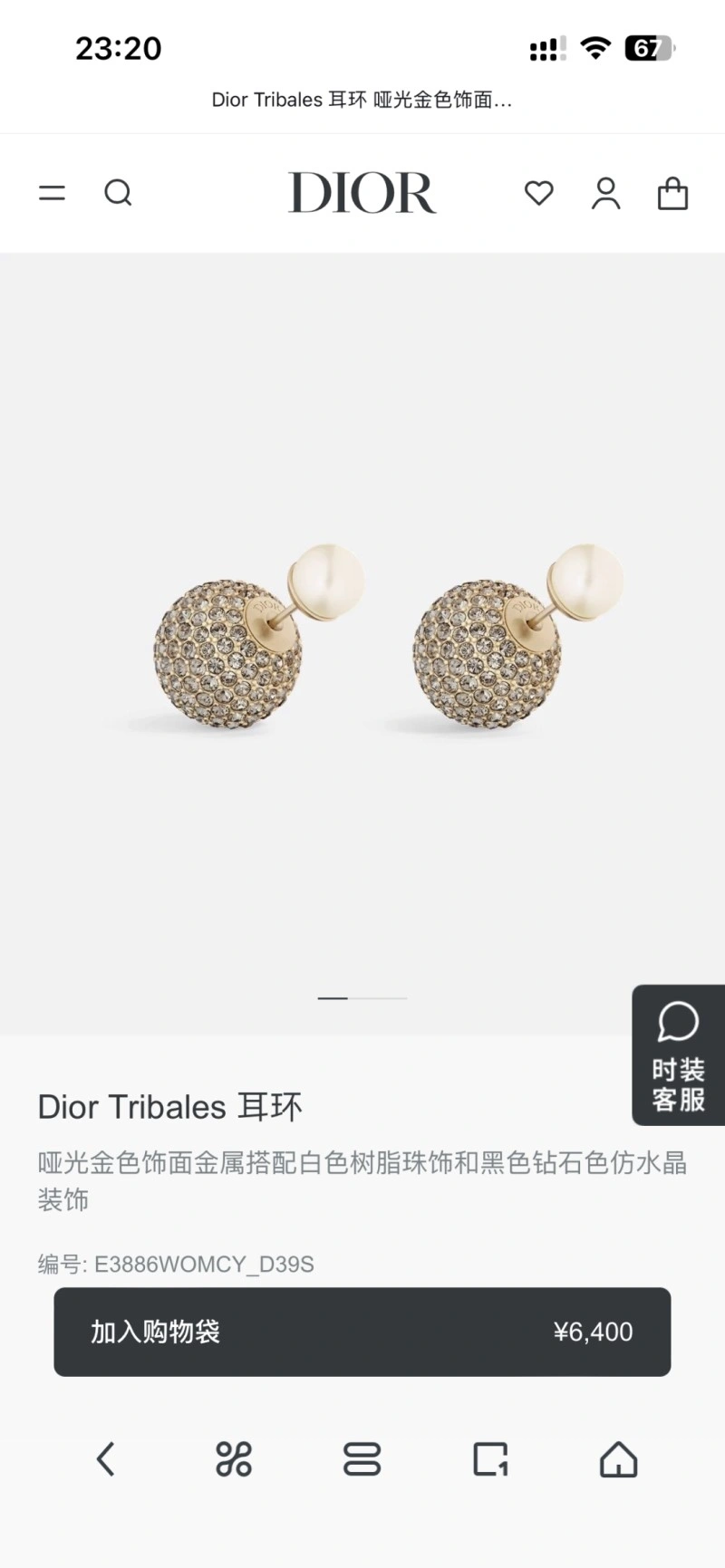Christian Dior Earrings