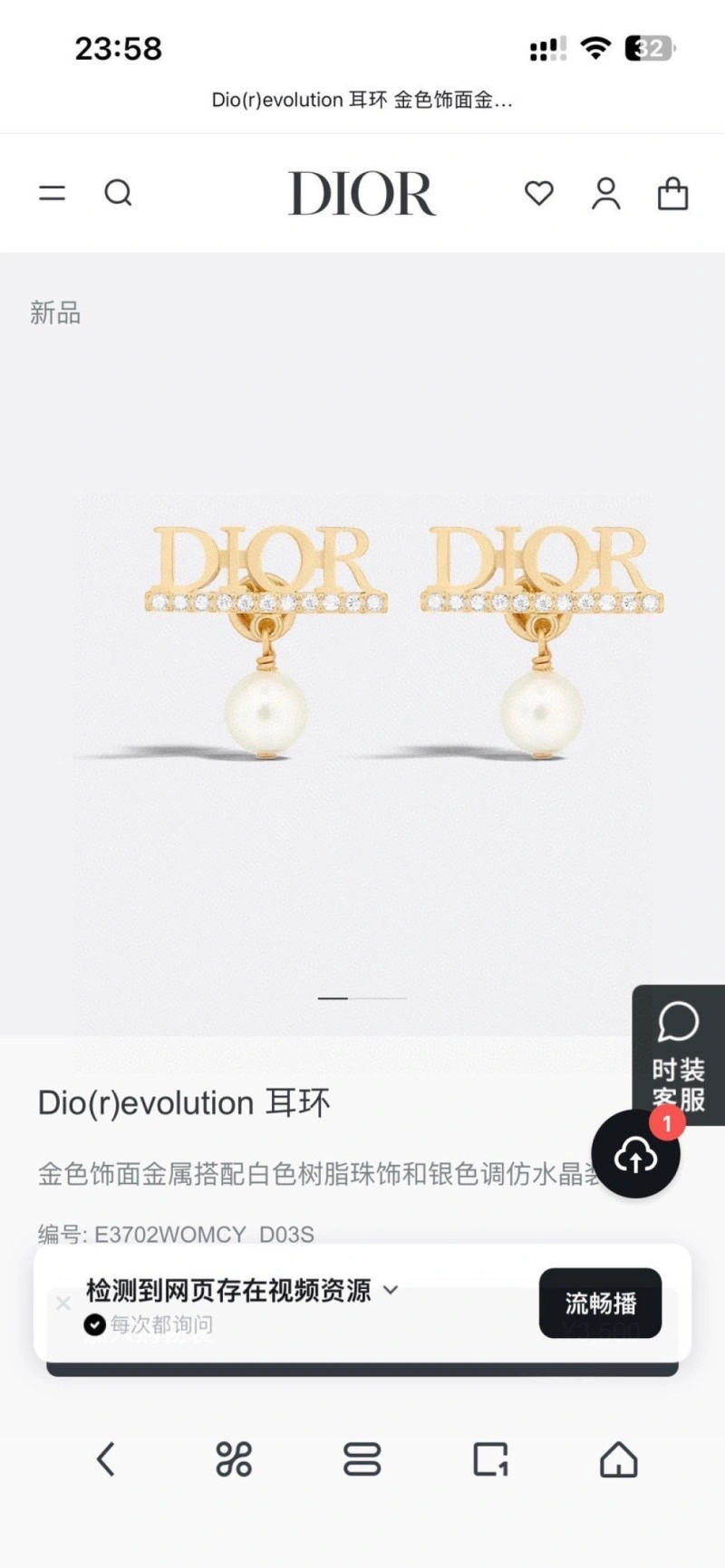 Christian Dior Earrings