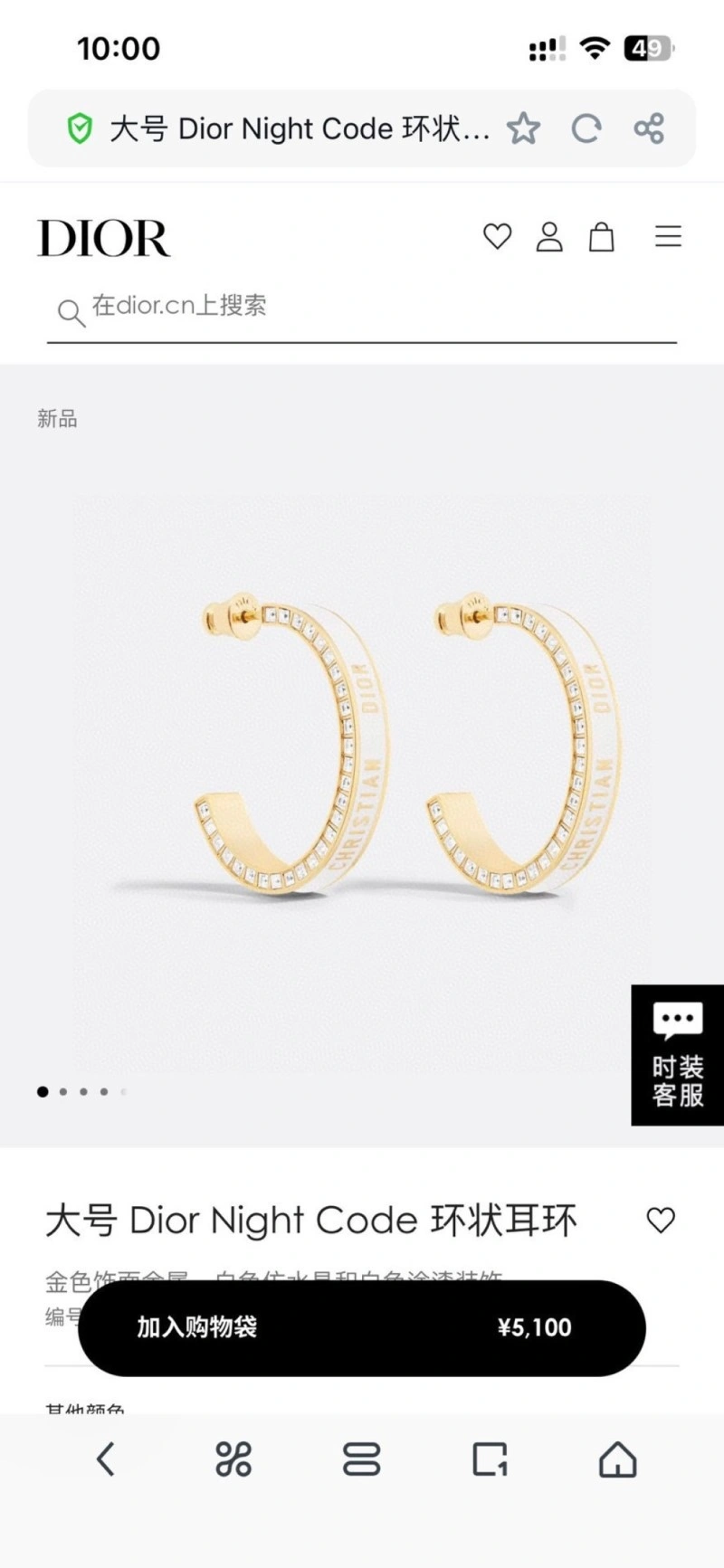 Brand-authenticated Christian Dior Earrings
