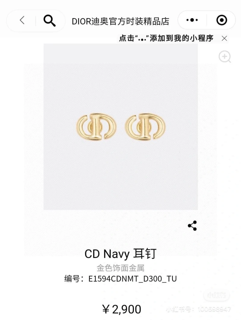 Brand-authenticated Christian Dior Earrings