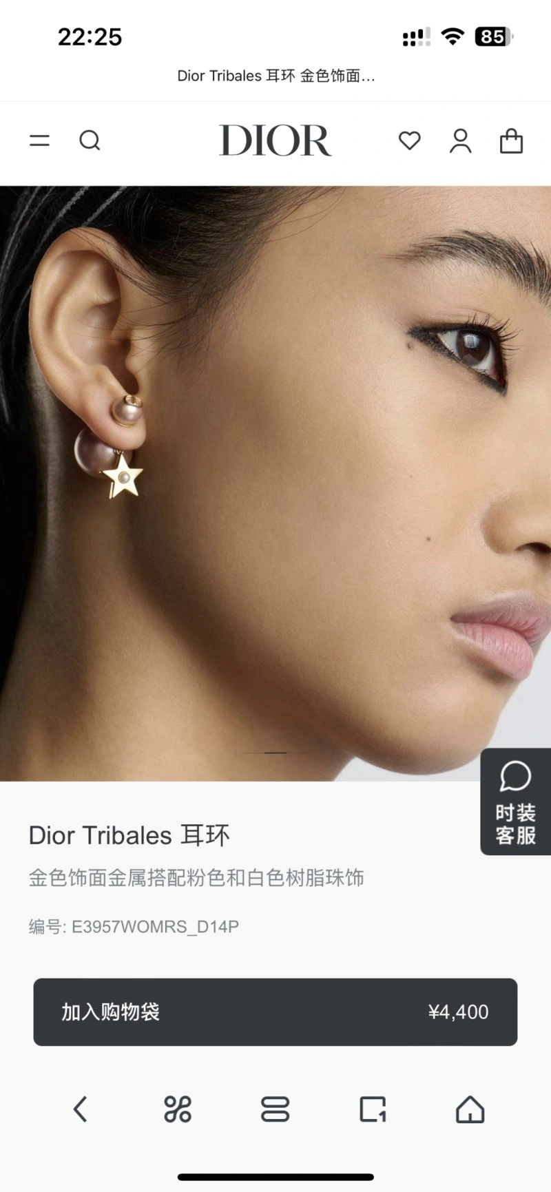 Affordable Christian Dior Earrings