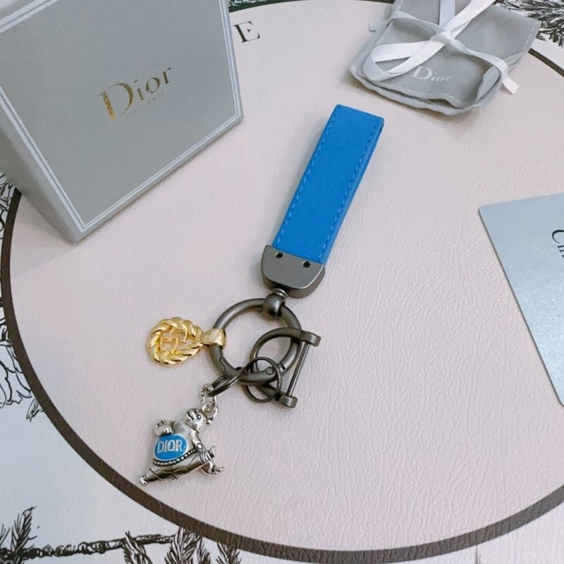 Brand-authenticated Christian Dior Keychains