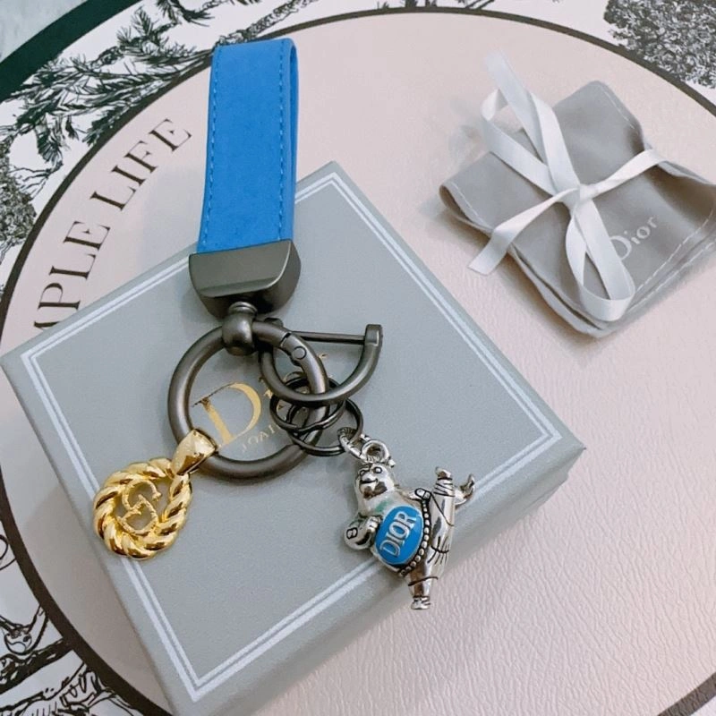 Brand-authenticated Christian Dior Keychains