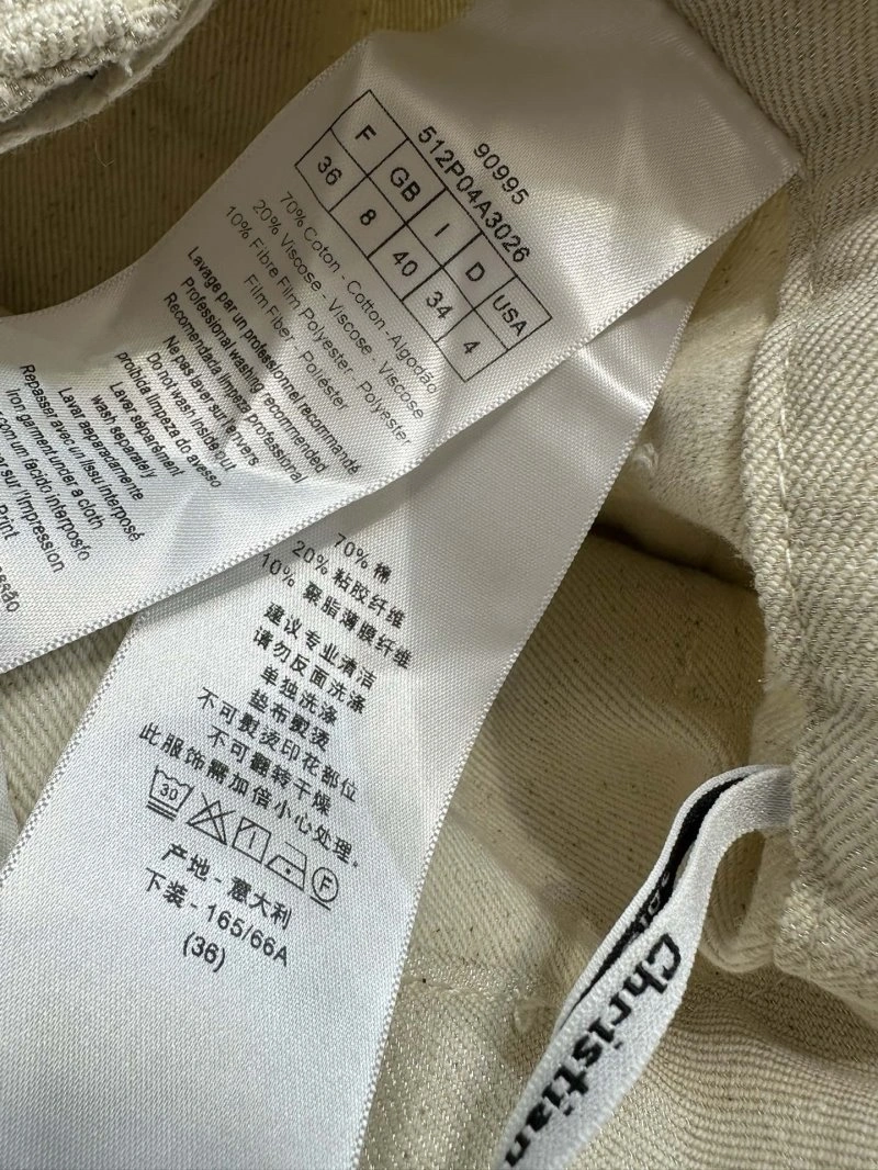 Factory-made Christian Dior Long Pants