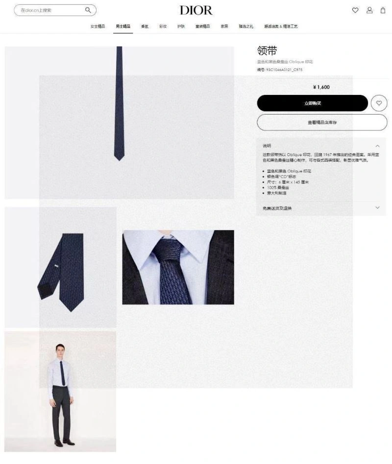Christian Dior Neckties