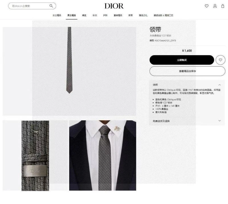 Christian Dior Neckties