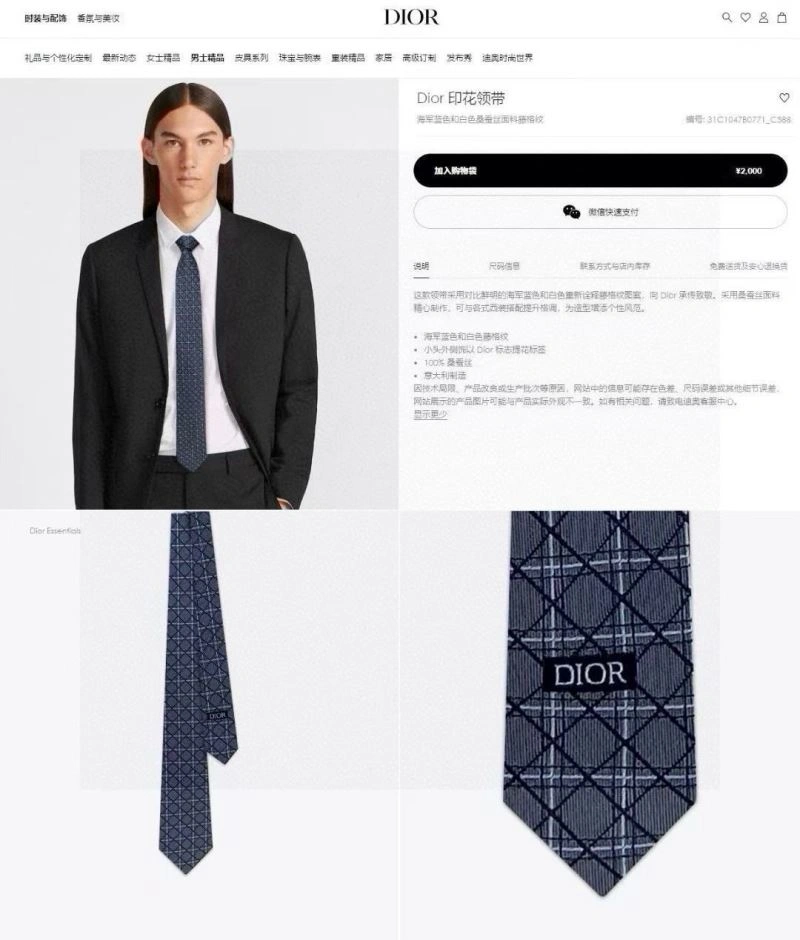 Christian Dior Neckties