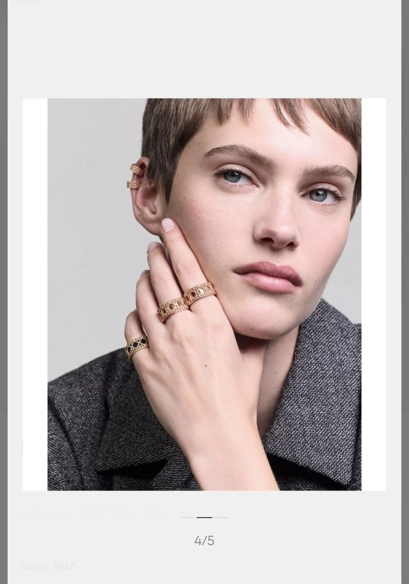 Brand-authenticated Christian Dior Rings