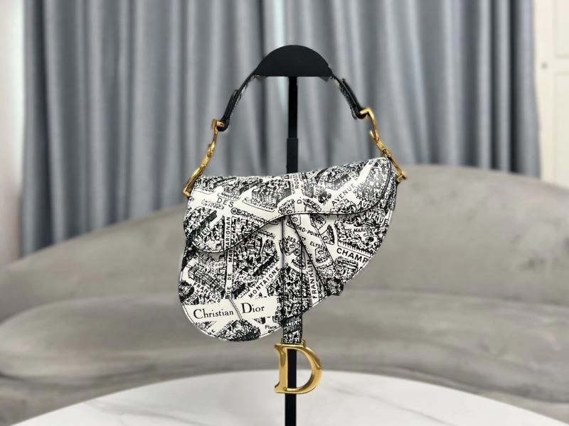Genuine Christian Dior Saddle Bags