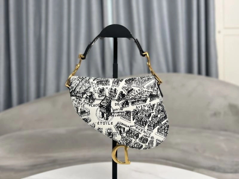 Genuine Christian Dior Saddle Bags