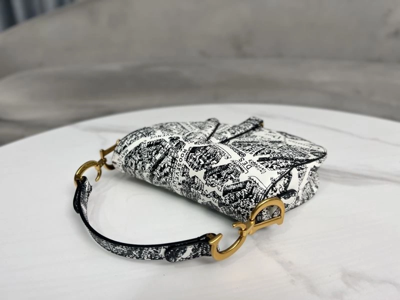 Genuine Christian Dior Saddle Bags