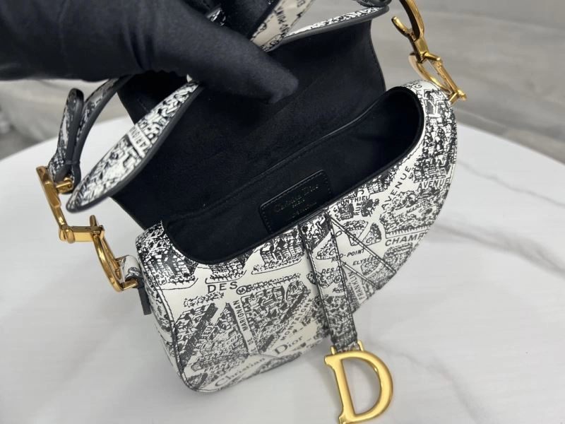 Genuine Christian Dior Saddle Bags